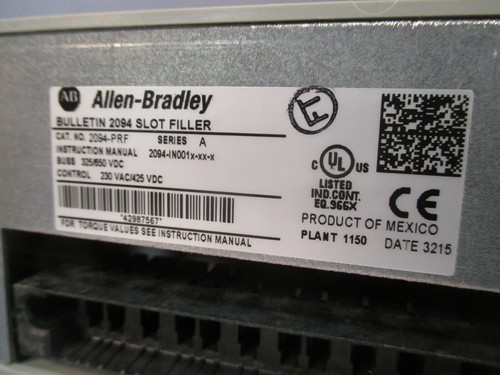 2094-PRF Series A KINETIX 6000 Slot Filler Module New Factory Sealed | eBay