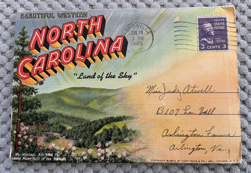Vintage Western North Carolina Postcard Booklet 1941 | eBay