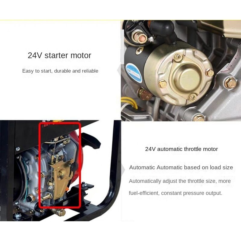 6KW 24V DC Generator 24V Diesel Generator Parking Air Conditioner ...