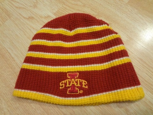 Men's or Women's Iowa State Cyclones Beanie Stocking Cap Hat (Stripes ...