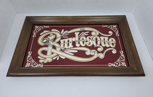 Vintage Framed Pub Burlesque Mirror Red | eBay