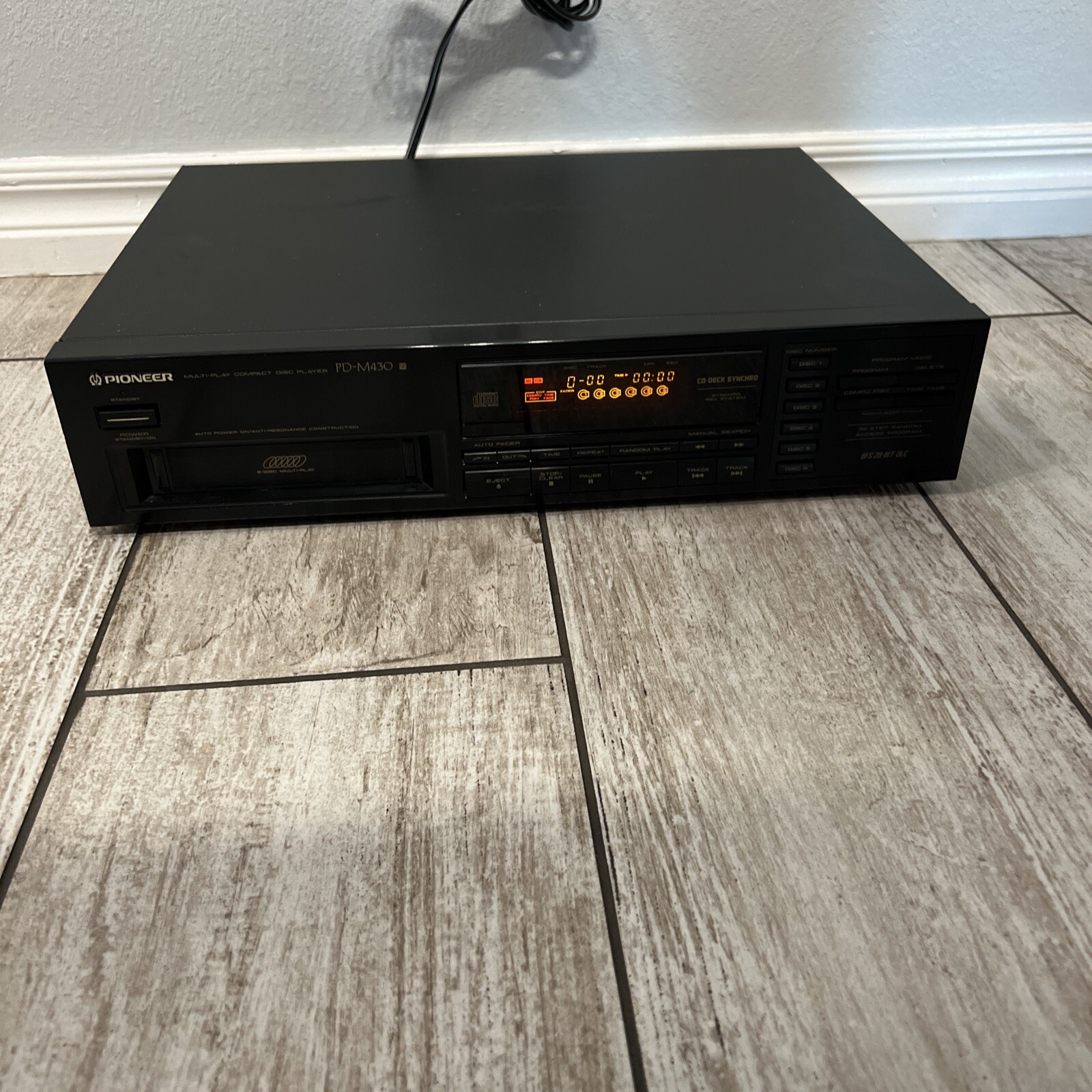 Pioneer 6 Disk CD Player PD-M430 No Cartridge Sold As Is For Parts Or ...