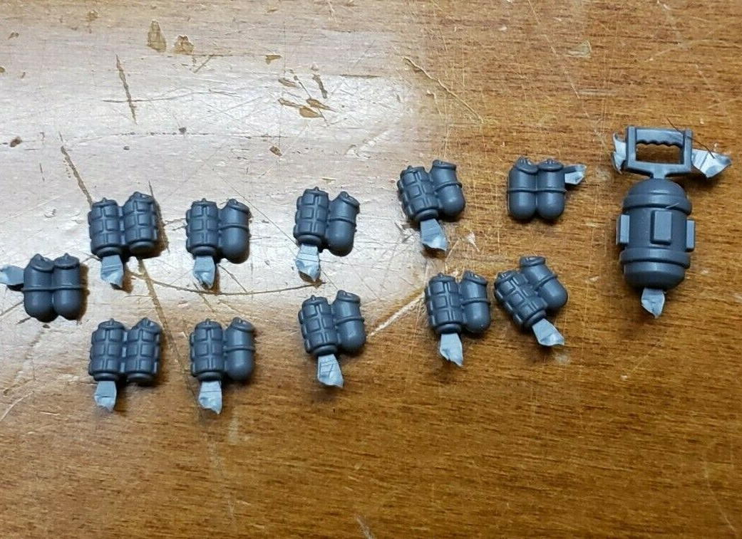 Warhammer 30k Space Marine Bits Mark IV 4 Tactical Squad Melta Bomb ...