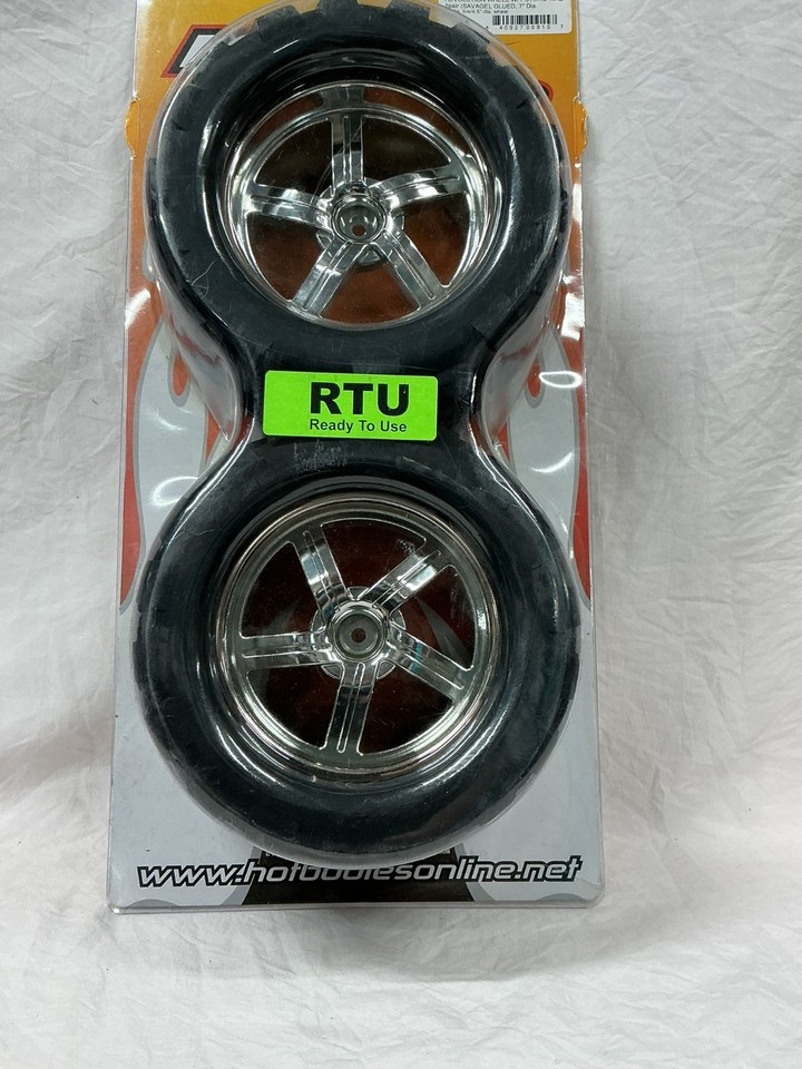 RARE NEW Hot Bodies 61171 UFO Wheel With Psycho Tire (SAVAGE) #61171 7 ...