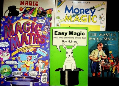 5 x Magic Trick Books for children and beginners learners vintage ...