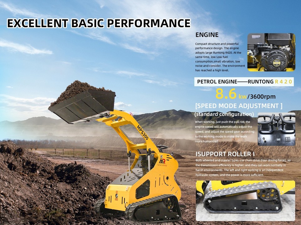 Free Shipping MachPro MPS-300 Mini Skid Steer Loader EPA Engine+Pallet ...