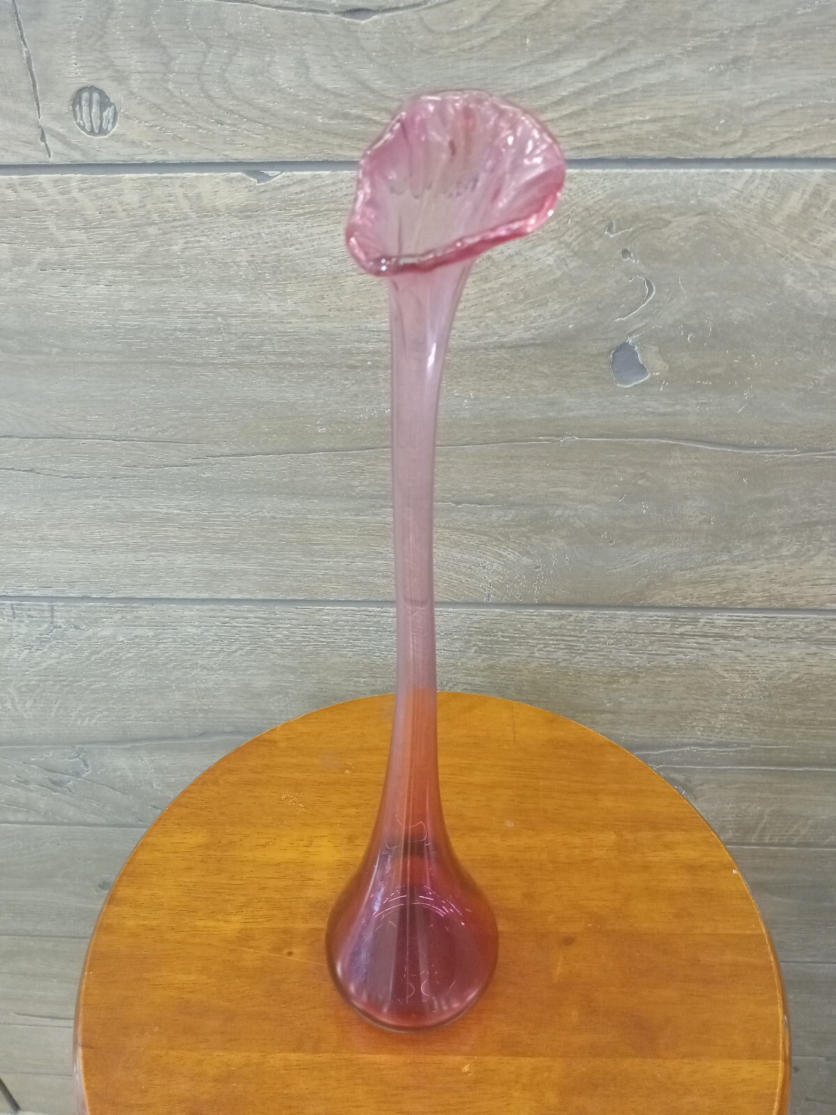 Vintage Signed Ryno Glass 2002 Bob Rynearson Pink Cranberry Art Glass ...