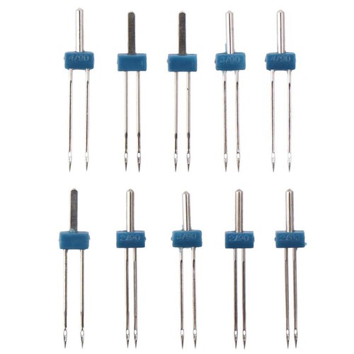12pcs 3 Sizes Twin Needles 2/90 Double Needles for Household Sewing ...