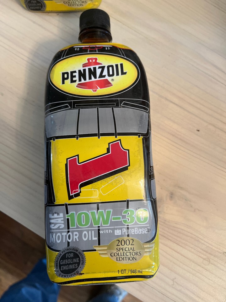 Pennzoil race car #1 motor oil bottle 2002 Special collectors edition ...