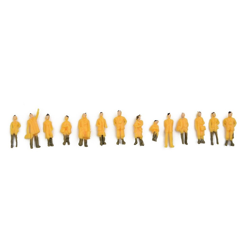 100/200 Pcs 1:87 HO Scale Painted Figures Model People Passengers ...