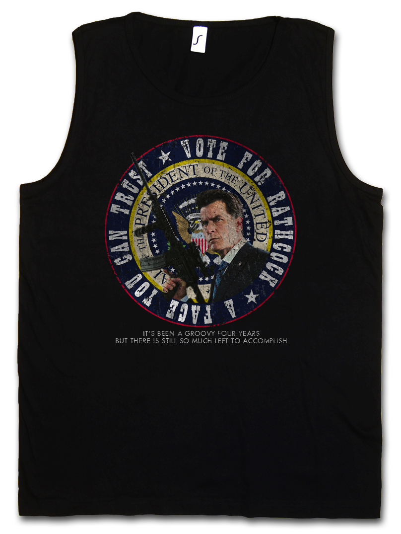 VOTE FOR RATHCOCK MACHETE TANK TOP VEST - Rodriguez Danny Trejo Charlie ...