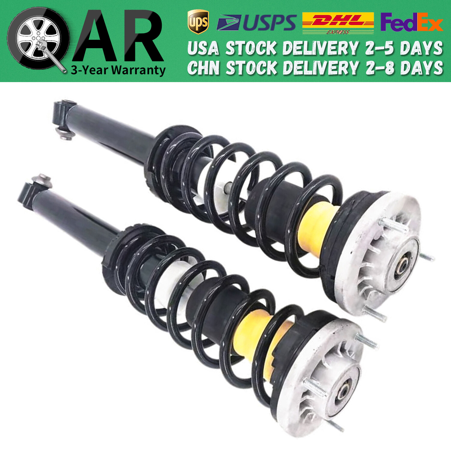 Pair Rear Shock Struts Assembly For BMW F10 F11 F12 F13 F18 528i 535i ...