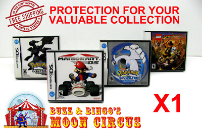 1x NINTENDO DS CIB GAME BOX -CLEAR PLASTIC PROTECTIVE BOX PROTECTOR ...