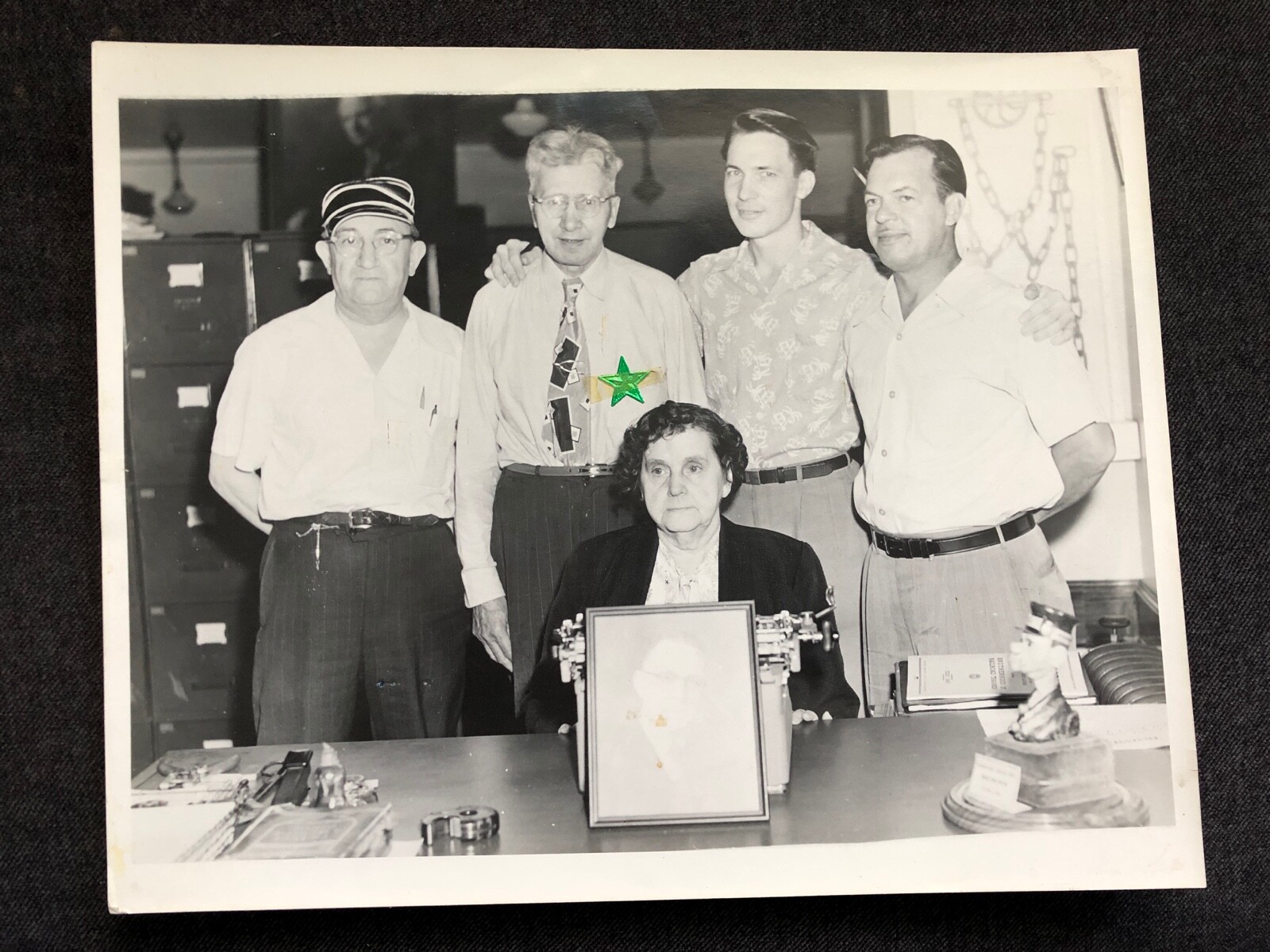 REAL PHOTO 1958 Canton Repository Newspaper Interior Employees ...