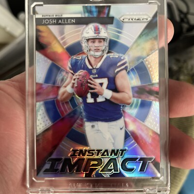 JOSH ALLEN ROOKIE CARD 2018 Panini PRIZMS $$ RC Instant Impact BUFFALO ...