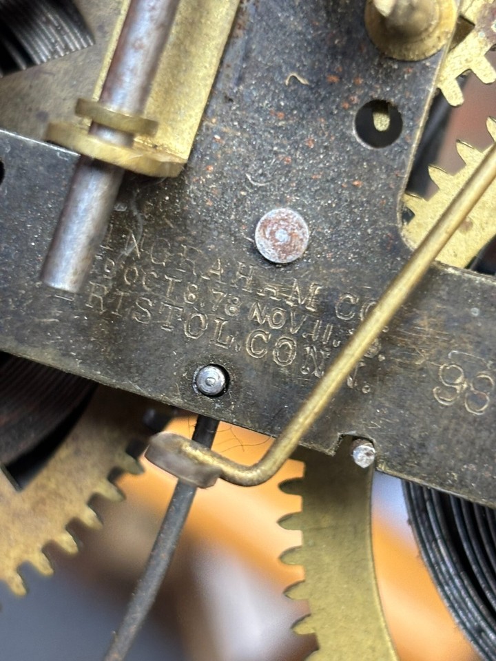 ANTIQUE E. INGRAHAM MANTEL CLOCK MOVEMENT | eBay
