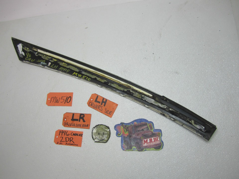 MOLDING QUARTER GLASS WINDOW ROOF PANEL TRIM TOP COVER DRIVER SIDE REAR ...