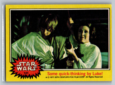 1977 Topps Star Wars - Some quick thinking by Luke #141 Skywalker | eBay