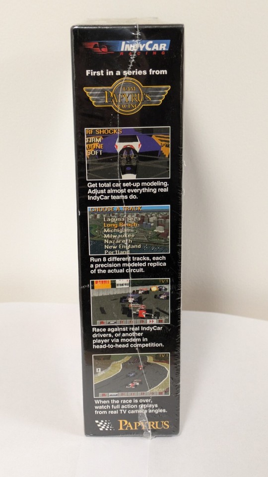 New IndyCar Racing Indianapolis 500 PC Game Simulation CD-Rom Papyrus ...