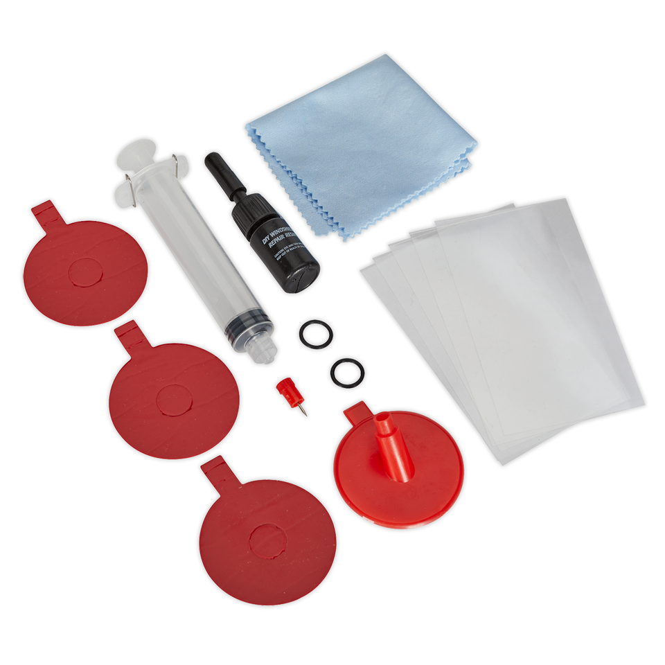 Sealey 1x Windscreen Repair Kit - Easy DIY Fix for Chips & Cracks ...