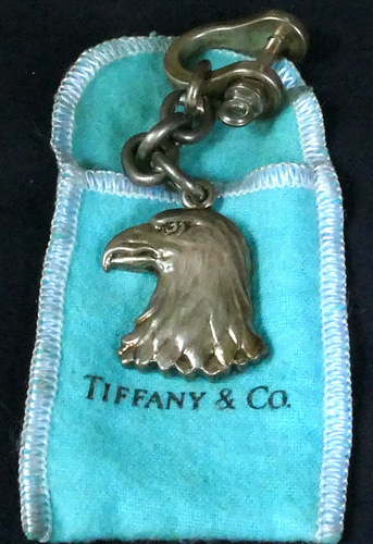 Tiffany Sterling Silver Bald Eagle Keychain & Fob US News Presentation ...