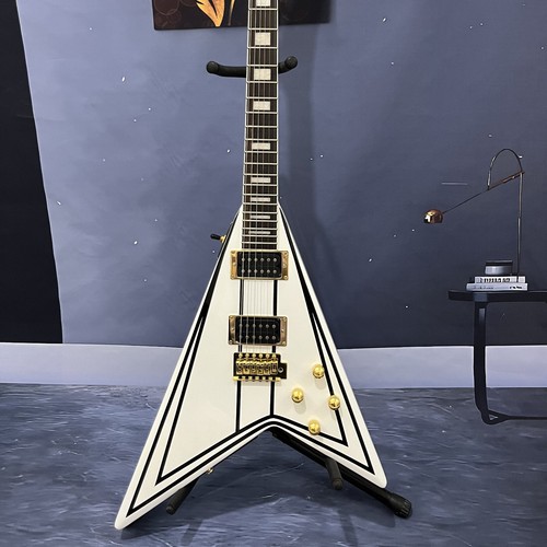 New Factory Customization Electric Guitar Randy Rhoads V Flying White ...