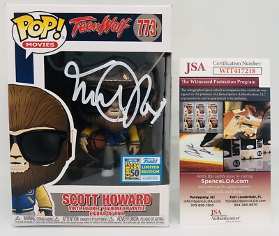 MICHAEL J FOX SIGNED SCOTT HOWARD POP FUNKO FIGURE TEEN WOLF SDCC ...