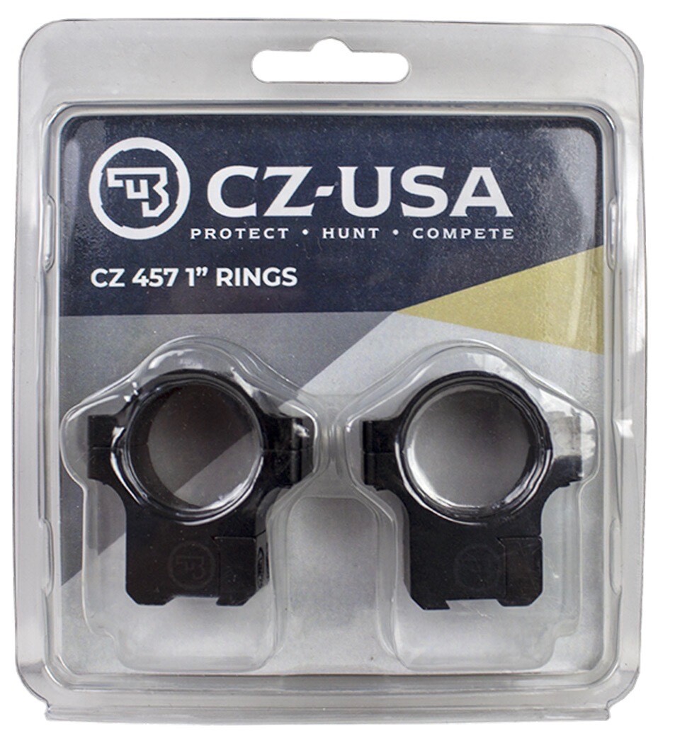 CZ 40086 Aluminum Scope Rings for CZ457 / 455 11mm Dovetail 1 Inch Tube ...