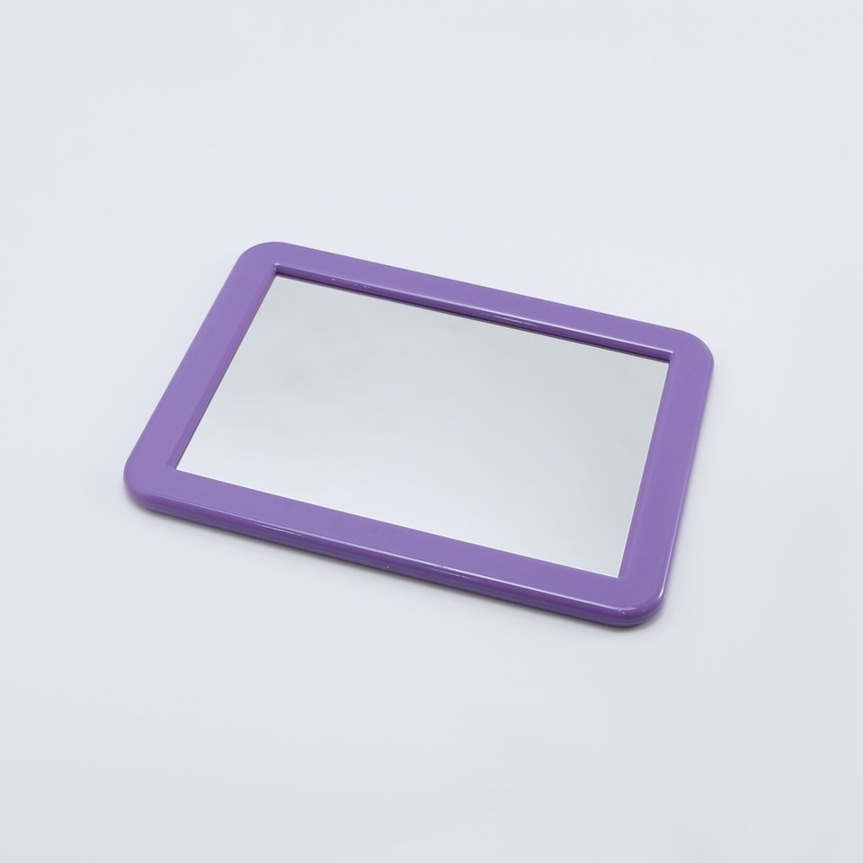 Magnetic Locker Mirror, 5x7 in., Glass, Locker Accessory for School ...