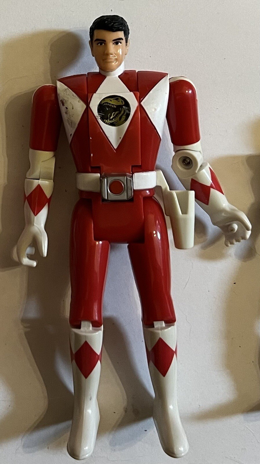VINTAGE MIGHTY MORPHIN POWER RANGER FLIP HEAD RED RANGER JASON BANDAI ...