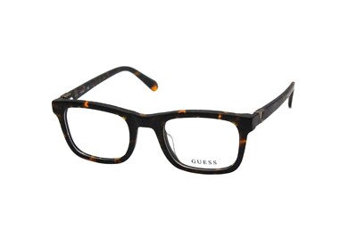 GUESS GU50002 052 Matte Tortoise Plastic Optical Eyeglasses Frame 51-22 ...