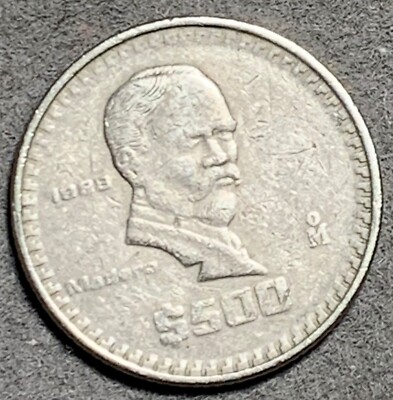 MEXICO $500 Pesos coin, vintage Mexican Peso "Madero" 1988 | eBay