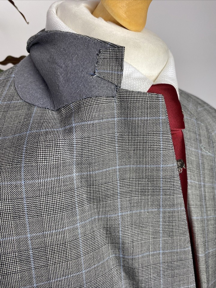 Cad & The Dandy (42L) BESPOKE Savile Row Prince of Wales Grey Modern ...