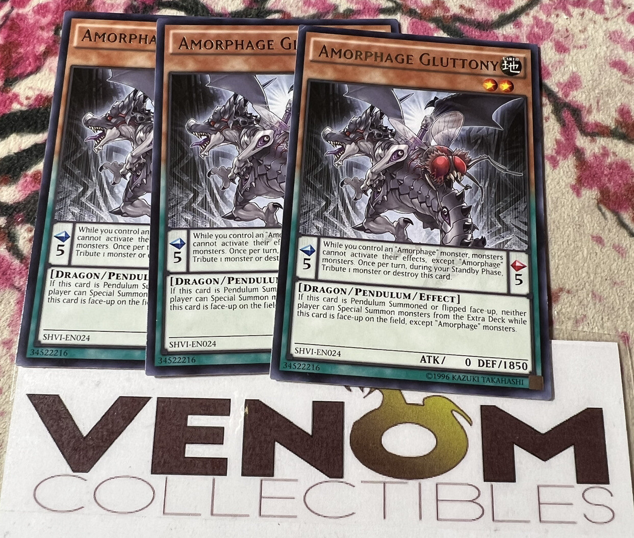 3x (M/NM) - Amorphage Gluttony - SHVI-EN024 - Rare - Unlimited YuGiOh ...