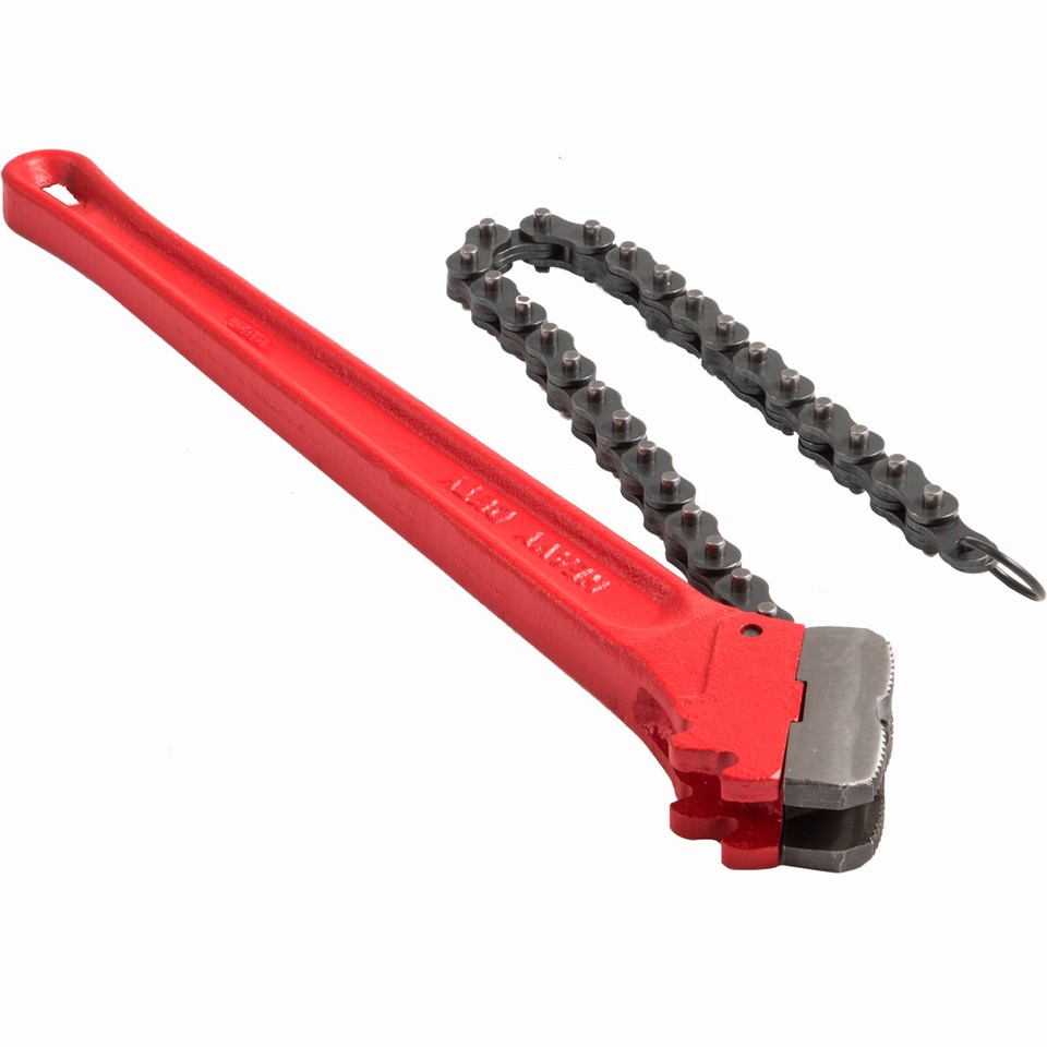 VEVOR 36" Pipe Chain Wrench Steel Ratcheting Wrench 30" Chain 7.5 ...