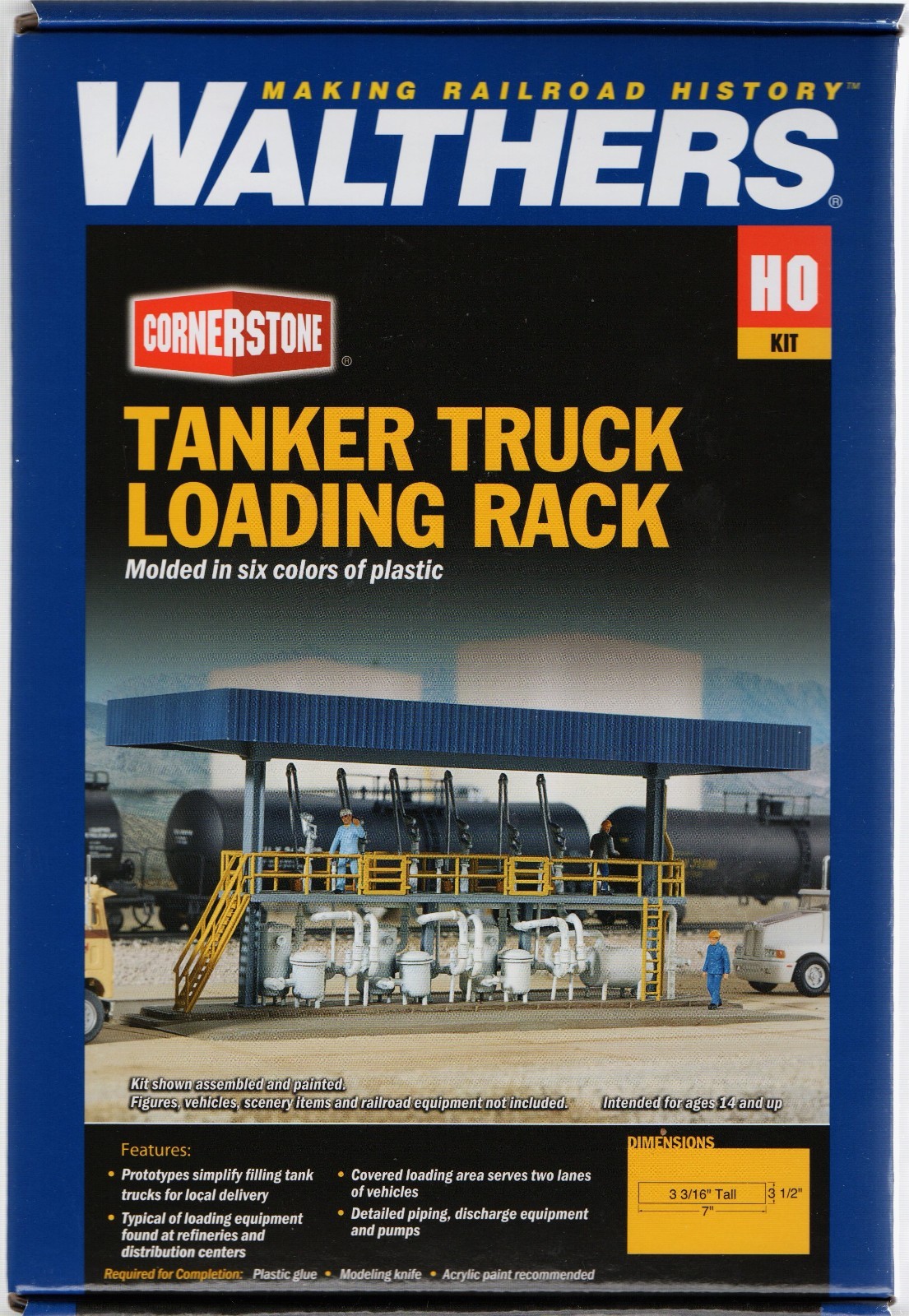 HO Scale Walthers Cornerstone 933-3169 Tanker Truck Loading Rack ...