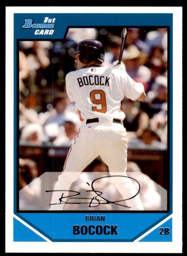2007 BOWMAN DRAFT PICKS & PROSPECTS GOLD BRIAN BOCOCK SAN FRANCISCO ...