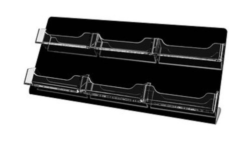 6 Pocket Slanted Business Gift Card Holder Countertop Multi Slot | eBay