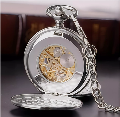 Silver Single or Double Opening Case Mechanical Pocket Watch | eBay UK