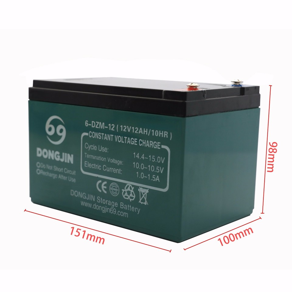 4 Pack 6-DZF-12 6-DZM-12 12V 12Ah Battery for Electric tricycle, Trike ...