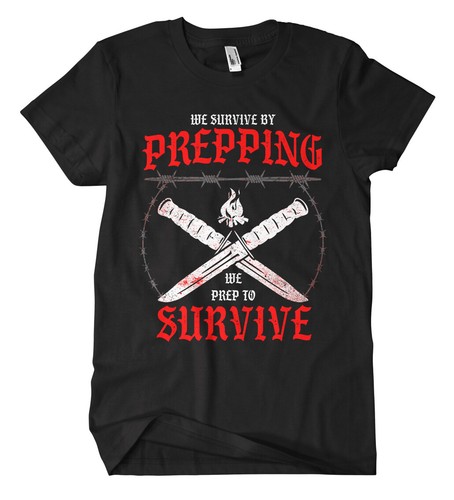 Surviver T-Shirt Fun Kult Zelten Campen Prepper Survival Outdoor ...