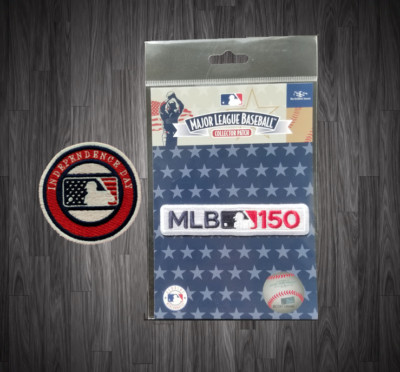 Independence Day Patch + 150th Anniversary MLB Baseball Jersey Patch ...