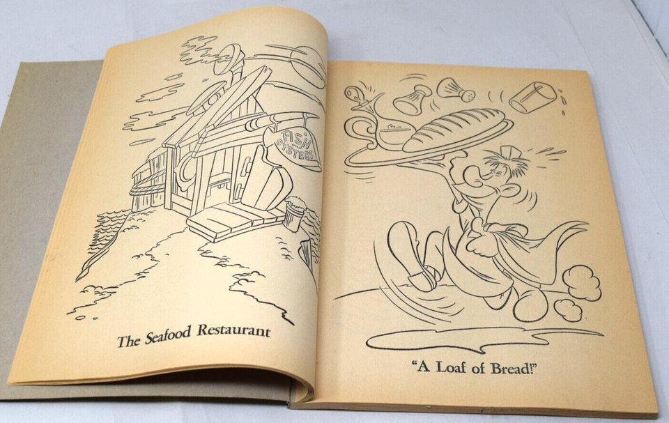 1951 Walt Disney Productions Alice In Wonderland Paint Coloring Book ...