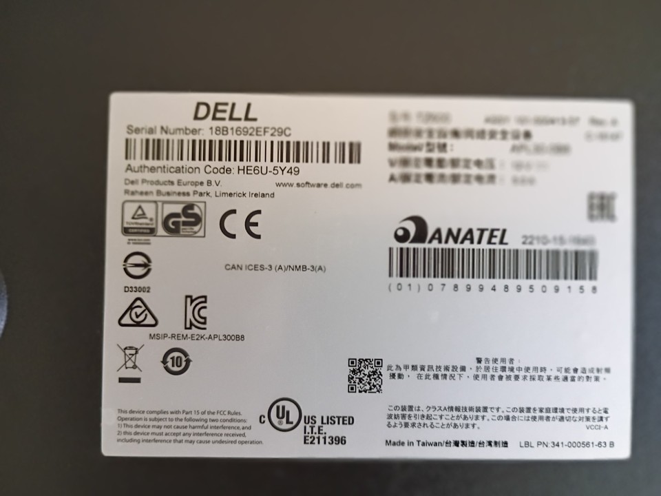 Dell SonicWall TZ600 APL30-0B8 10-Port Firewall Network Security ...