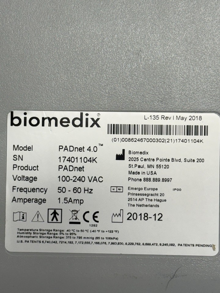Biomedix PADnet 4.0 Warranty & Free Shipping | eBay
