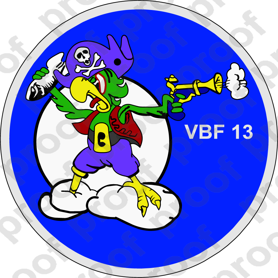 STICKER USN VBF 13 ATTACK BOMBING SQUADRON | eBay