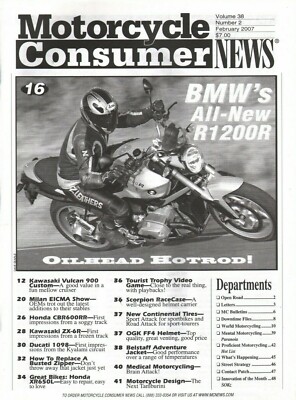 2007 February Motorcycle Consumer News - Vintage Magazine | eBay