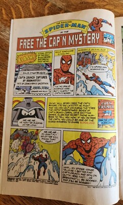 Spider-Man Cap'n Crunch Original Print Ad 80's 1986 Vintage Comic Strip ...