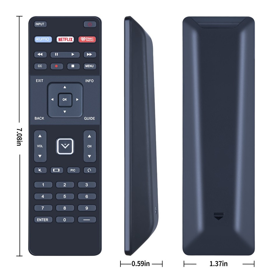 XRT122 Remote For Vizio Smart TV D32-D1 D32H-D1 D32X-D1 D39H-D0 D40-D1 D40U-D1 | eBay