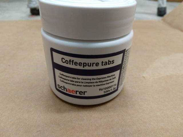 Schaerer Coffeepure Tabs for Cleaning Expresso Machine 100 BCC X 1.2g ...